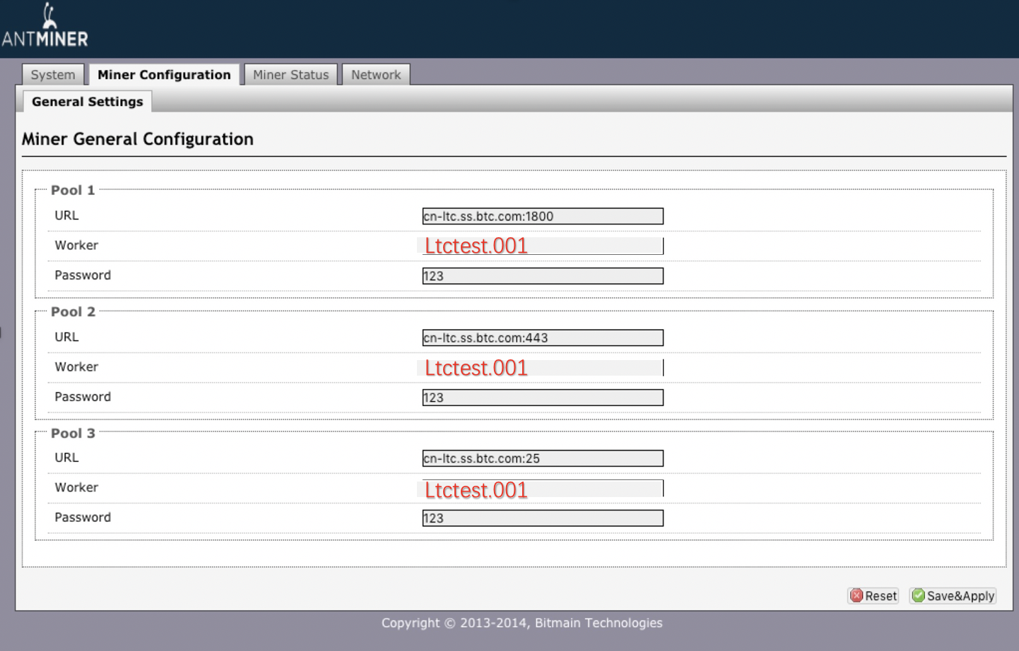 Configure Litecoin ASIC miner – CloverPool