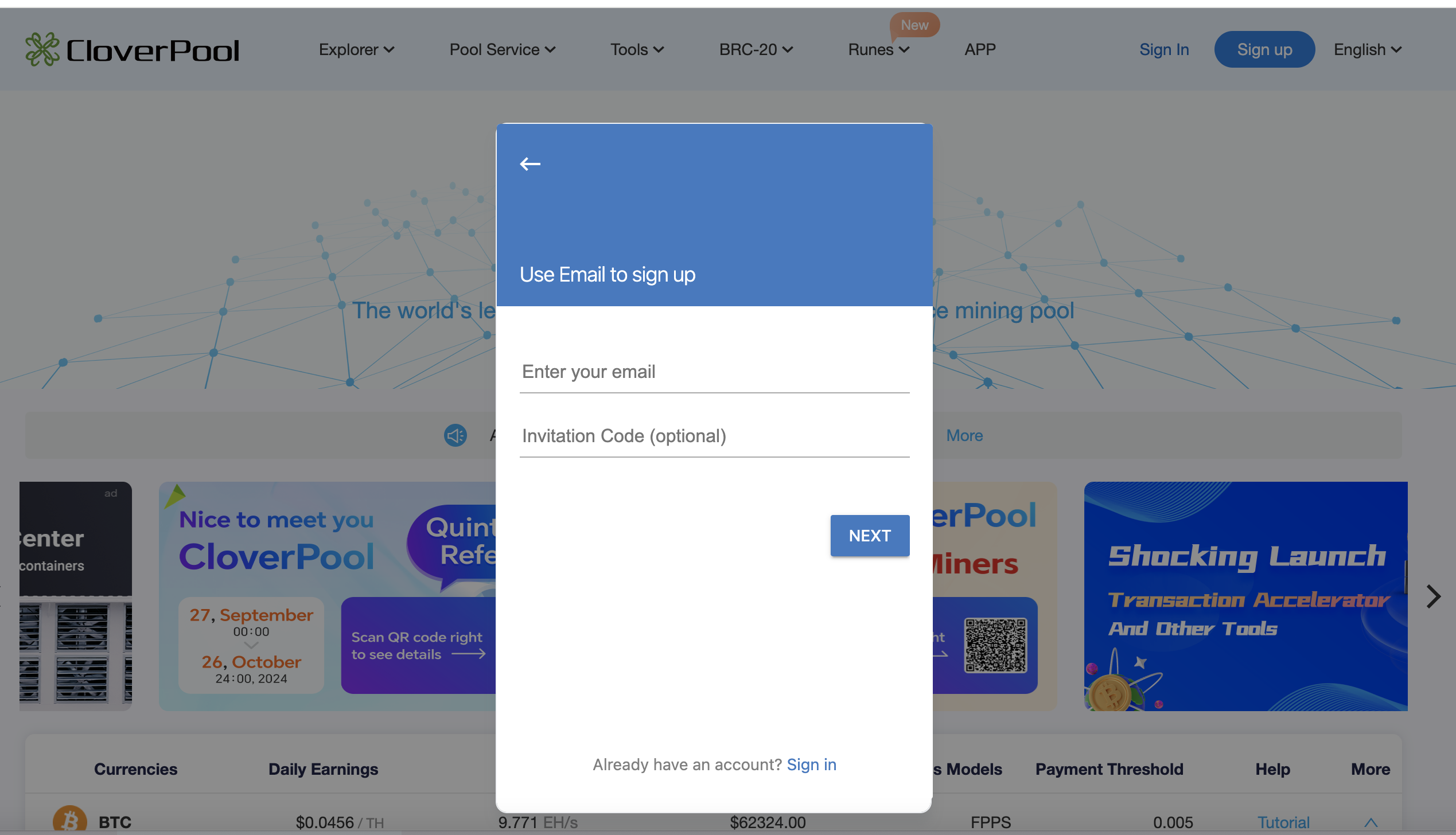 Register NOW – CloverPool